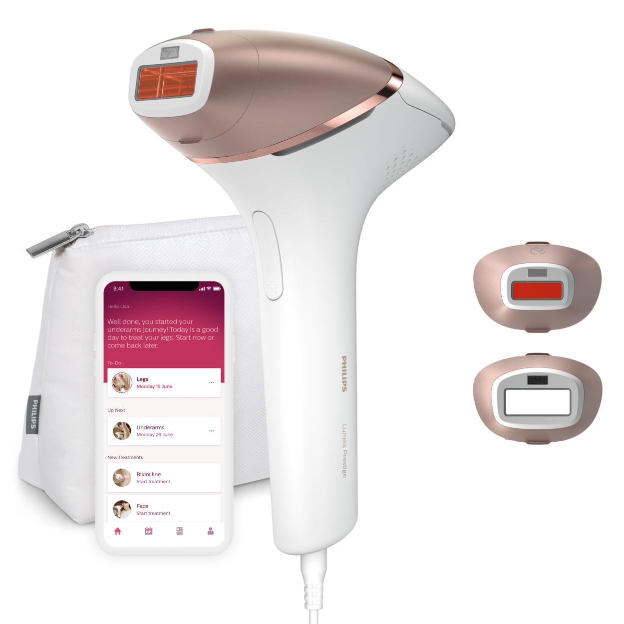 Philips Lumea IPL 8000 Series Prestige IPL hair removal device with ...