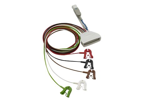 Philips - Patient Cable ECG 5 lead Grabber AAMI + SpO2, Tele