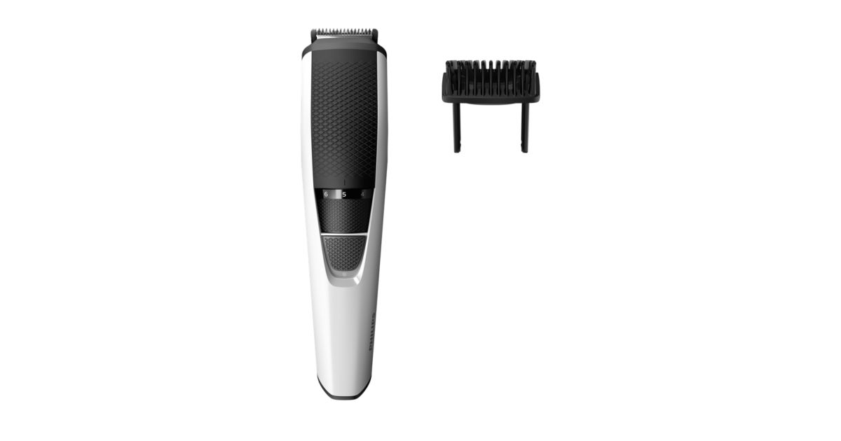 Beardtrimmer series 3000 Beard & stubble trimmer w/stainless steel ...
