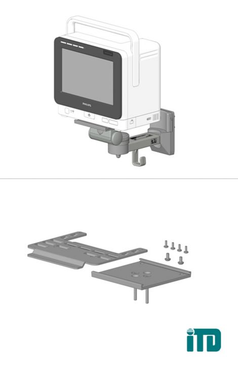 IntelliVue MX400/MX450/MX500/MX550 ITD Fix Mounts | Philips Healthcare