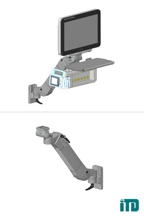 Intellivue MX800 Wall Mounting GCX Pivot Arm Wall Mounts | Philips ...