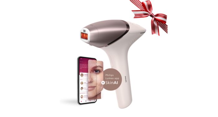 Philips Lumea IPL 9900 Series IPL hair removal device with SenseIQ for ...