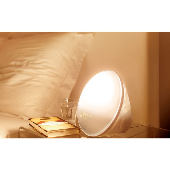 Philips Hf3520 Wake Up Light Coloured Sunrise Simulation White | Shelly ...