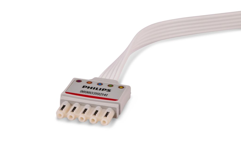 5-lead SPU ECG lead set, chest, AAMI | ECG accessories | Philips