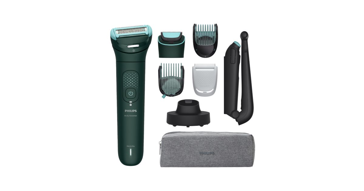 Body Groomer 7000 Series 2D flex head and dual trim-shave system BG7485 ...