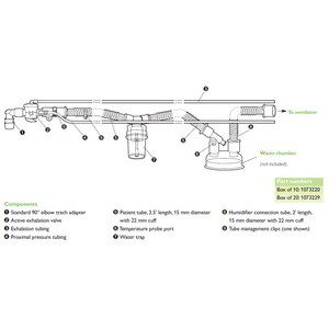 Trilogy Patient Circuit Active Exhalation Valve, Water Trap,10/Pk ...