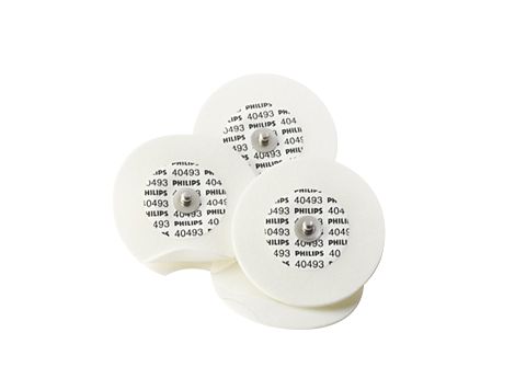 Adult foam ECG electrode disposable monitoring and stress testing, wet ...