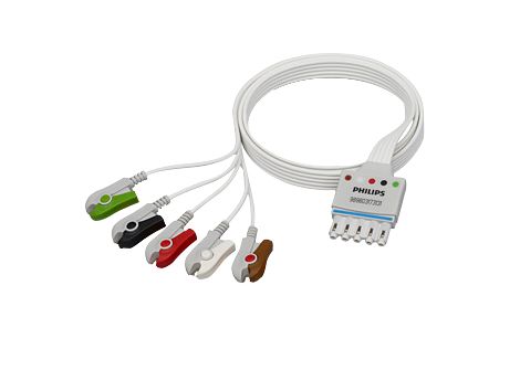 Philips - 5 lead set Disposable, Bedside, AAMI Lead Set