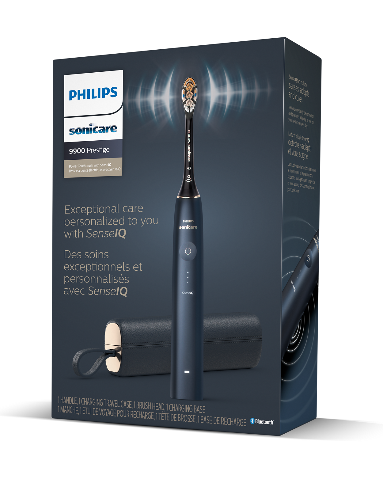 Prestige 9900 Power Toothbrush with SenseIQ HX9990/12 | Sonicare Prestige 9900 Power Toothbrush with SenseIQ HX9990/12 | Sonicare