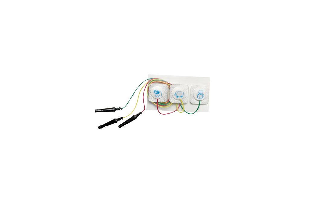 Philips - Preattached leadwire electrode square, Metallic leadwire
