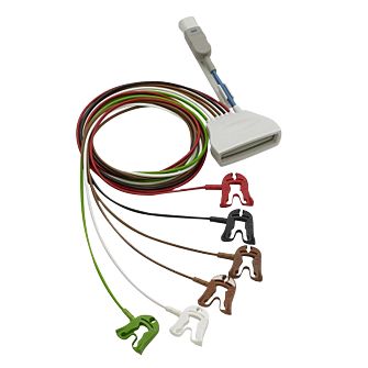 Philips - Patient Cable ECG 6 lead Grabber AAMI + SpO2, Tele